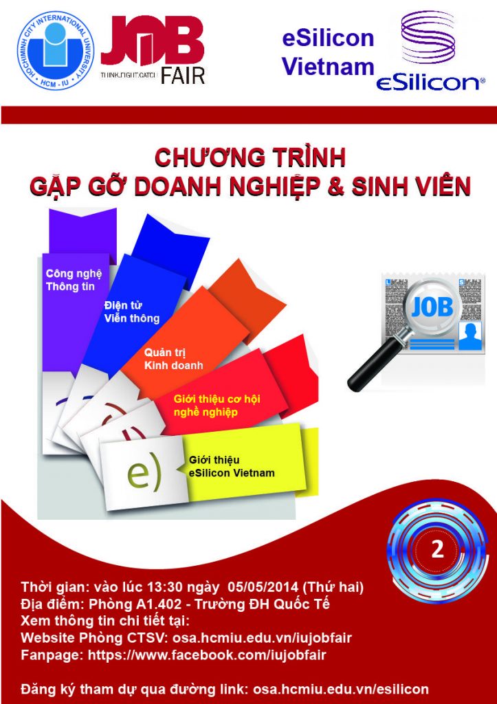 Chương trình gặp gỡ giữa eSilicon Vietnam và sinh viên – IU Office of ...